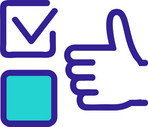 Green grunge check mark correct answer checking Vector Image