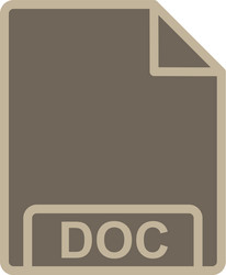 Doc icon Royalty Free Vector Image - VectorStock