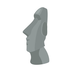 Moai face statue Royalty Free Vector Image - VectorStock
