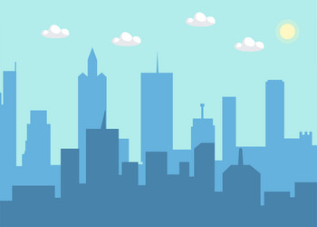 Generic City Skyline Vector Images (over 1,000)