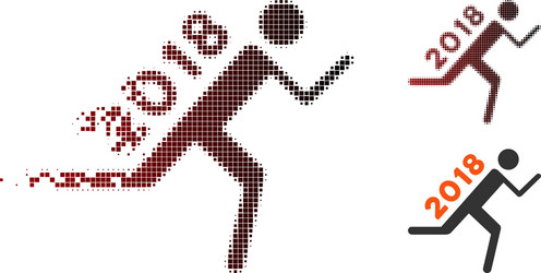 Pixel Runner Vector Images (over 190)