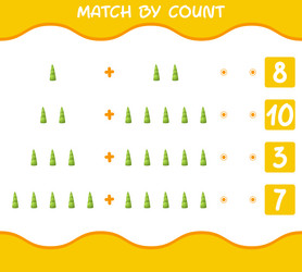 Set of cute cartoon bamboo shoot vegetables Vector Image