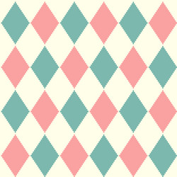 Blue and white argyle harlequin seamless pattern Vector Image