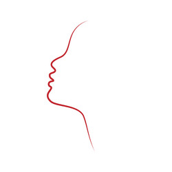 Line Drawing of Womans Head Profile Vector Images (over 3,800)