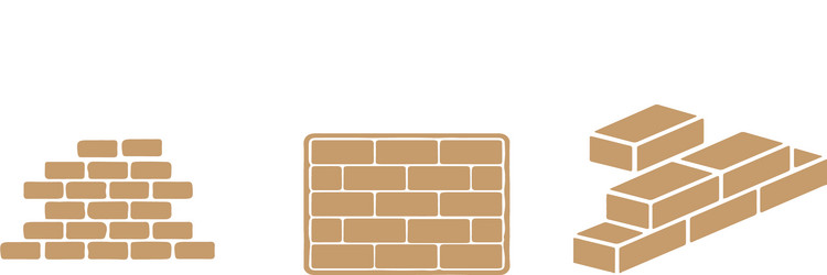 Building construction industry brick Royalty Free Vector