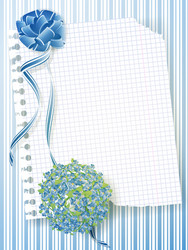 Vintage notepad notebook Royalty Free Vector Image
