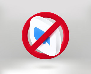Do not peep concept with eye icon 3d Royalty Free Vector