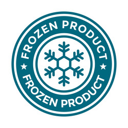 Keep frozen or freeze product badge template this Vector Image