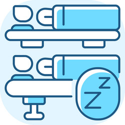 Sleeping car icon Royalty Free Vector Image - VectorStock