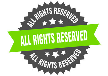 All rights reserved stamp Royalty Free Vector Image