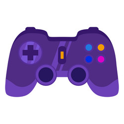 Controller gamer flat joystick Royalty Free Vector Image