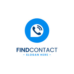 Find device logo design template finder Royalty Free Vector