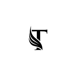 Initial Letter T with Wings Vector Images (over 310)