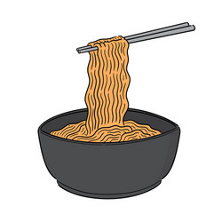 Set noodle Royalty Free Vector Image - VectorStock