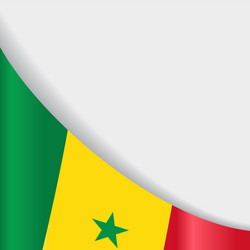 Senegal flag Royalty Free Vector Image - VectorStock