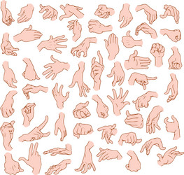 Woman hands pack Royalty Free Vector Image - VectorStock