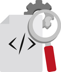 Smartphone programming code symbol Royalty Free Vector Image