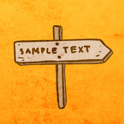 Hand drawn sign Royalty Free Vector Image - VectorStock