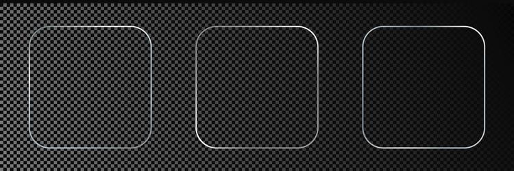 Silver glowing different geometric shape frame Vector Image