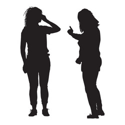 People Silhouette Arguing Vector Images (over 140)