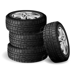 Tire cartoon Royalty Free Vector Image - VectorStock