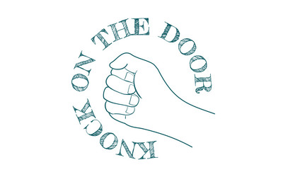 Hand sign icon knock sign Royalty Free Vector Image