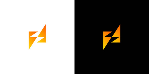 Modern and cool electric spark logo Royalty Free Vector