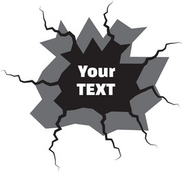 Cracked ground realistic crack texture crack Vector Image