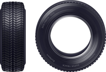 Rubber tires Royalty Free Vector Image - VectorStock
