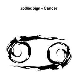 Cancer zodiac sign Royalty Free Vector Image - VectorStock