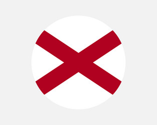 Alabama state flag usa united states Royalty Free Vector