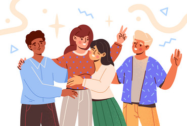 Group Cuddle Vector Images (over 250)