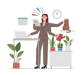 Work Life Balance Cartoon Vector Images (over 750)