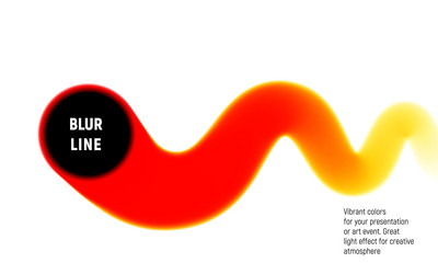 Abstract blurred line with high intensity juicy Vector Image