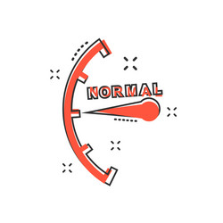 Cartoon normal level icon in comic style Vector Image
