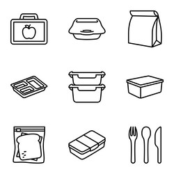 Chinese food take out box cartoon Royalty Free Vector Image