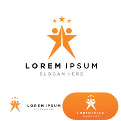 Star brand logo template design Royalty Free Vector Image