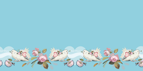 Rose Dove Border Vector Images (63)