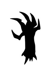 Dark hand Royalty Free Vector Image - VectorStock