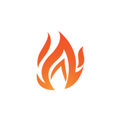 Fire flame logo Royalty Free Vector Image - VectorStock