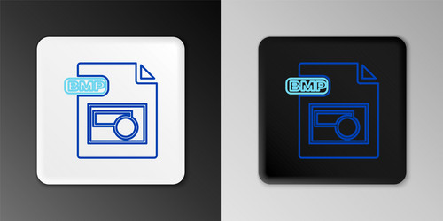 Gold bmp file document download button icon Vector Image