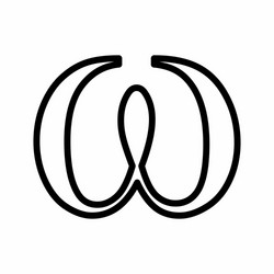 Omega greek sign Royalty Free Vector Image - VectorStock