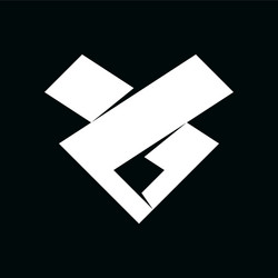 Letter l lettermark initial overlapping outline Vector Image