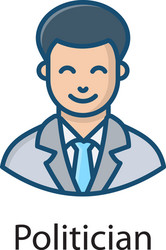 Politician ranking Royalty Free Vector Image - VectorStock