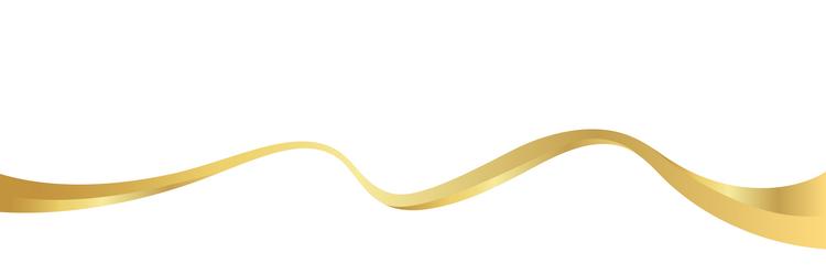 Gold wave curve golden corner shape Royalty Free Vector