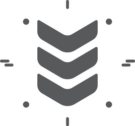 Rank shoulder straps icon symbol isolated Vector Image