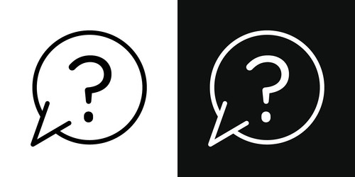 Curiosity icon set curious question doubt symbol Vector Image