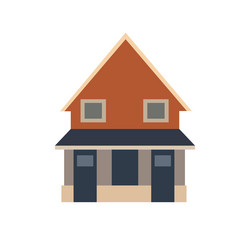 European house old home Royalty Free Vector Image