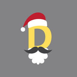 Santa Hat Alphabet Vector Images (over 100)