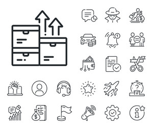 Boxes pallet icon wholesale goods sign Royalty Free Vector